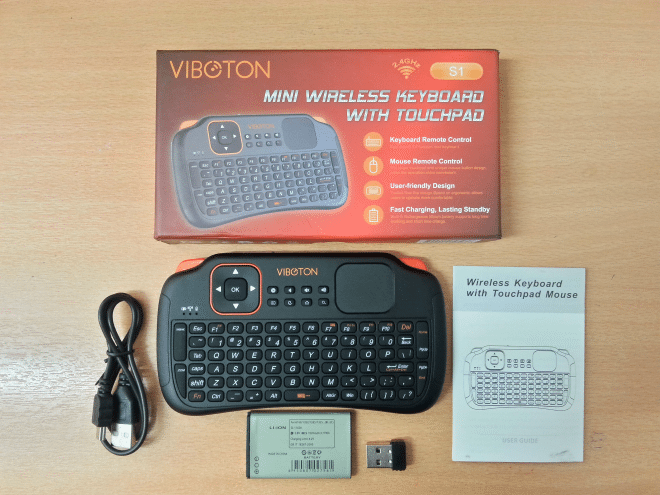 Παρουσίαση: Mini Wireless Keyboard/Touchpad Viboton S1 | PCsteps.gr