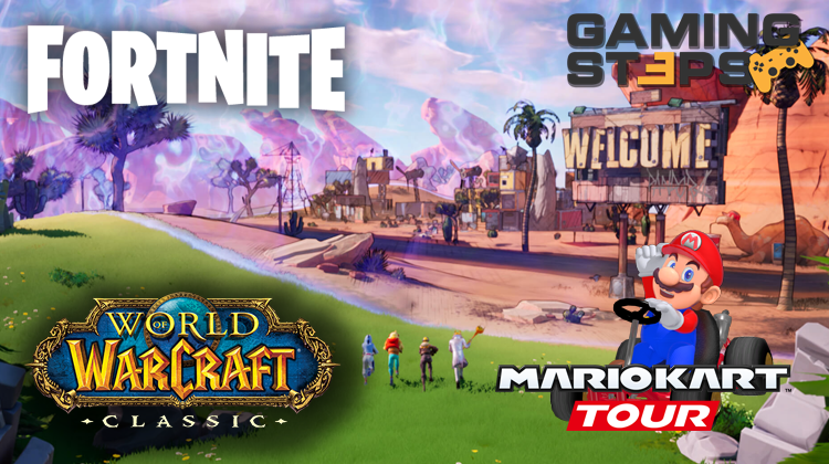 World of Warcraft Classic, Fortnite X Mayhem, Mario Kart Tour | PCsteps.gr