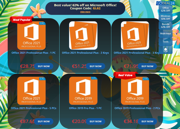 Γνήσια Windows Από €6,99 Και Γνήσια Office 2021 (Windows/Mac) Από €17,53 | PCsteps.gr
