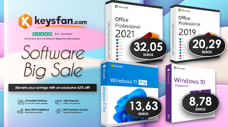 Γνήσια Windows Από €6,99 Και Γνήσια Office 2021 (Windows/Mac) Από €23,45 | PCsteps.gr