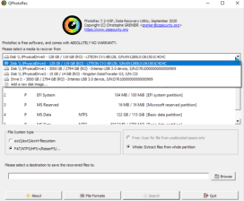 Σε γενικές γραμμές, το PhotoRec το συνιστούμε μόνο αν κάποιο από τα υπόλοιπα προγράμματα του ...